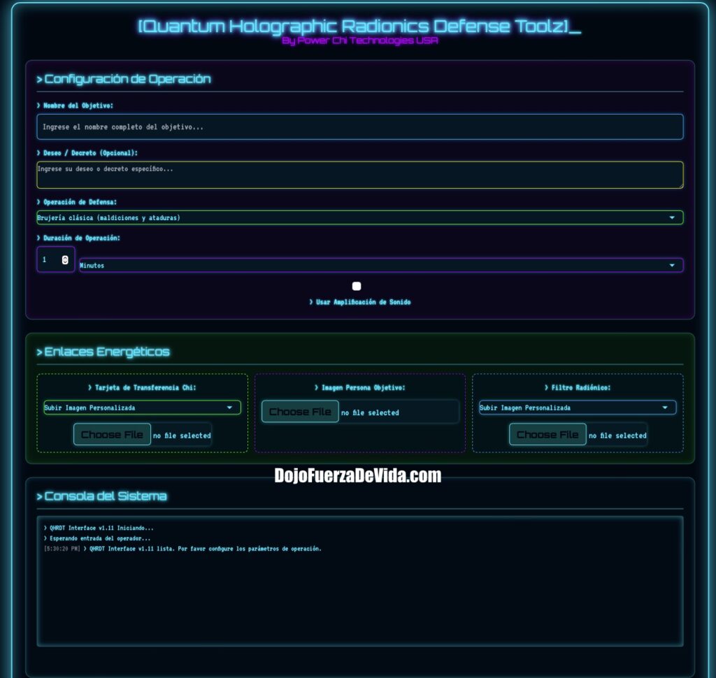 Programa Quantum Holographic Radionics Defense Toolz Con Inteligencia ...