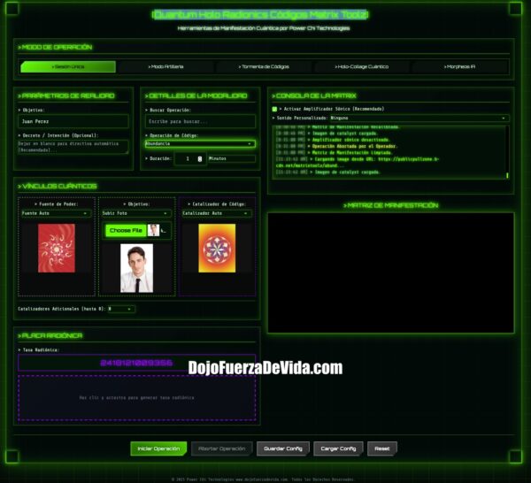 Programa Quantum Holo Radionics Códigos Matrix Toolz